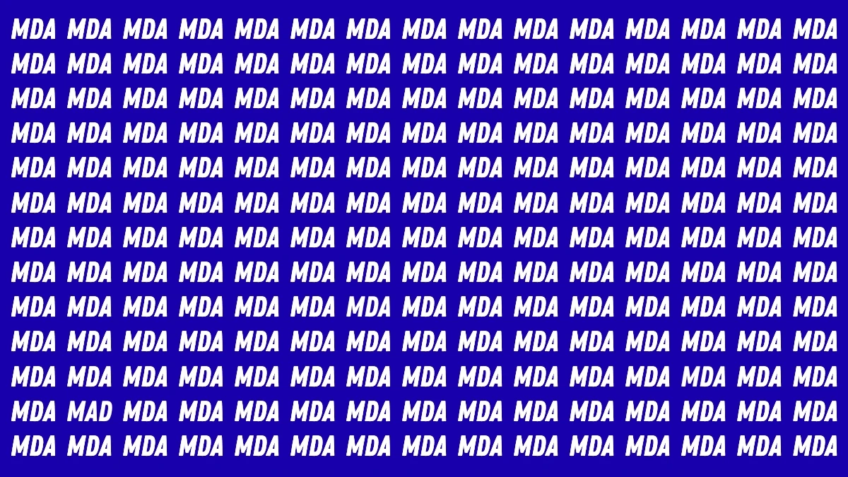 Optical Illusion: Only Sharp Eyes Can See the Hidden Word MAD in 7 Seconds