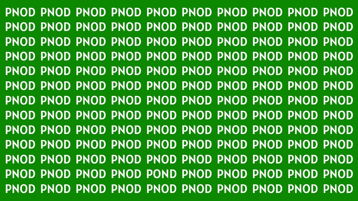 Optical Illusion: Only Sharp Eyes Can See the Hidden Word POND in 7 Seconds